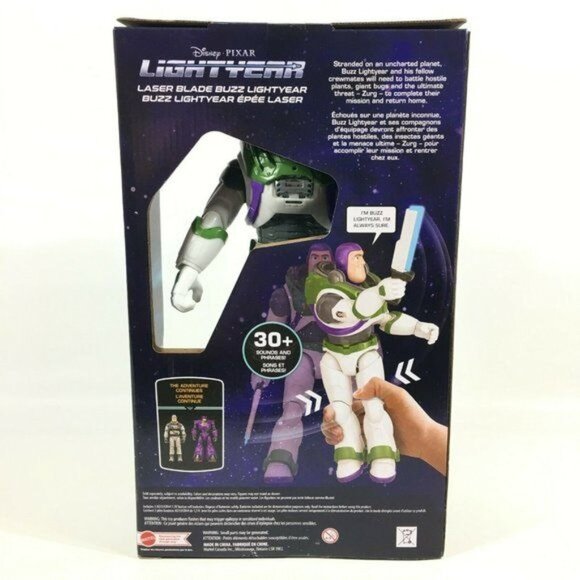 Pixar | Toys | Disney Pixar Lightyear Laser Blade Buzz 2 Interactive ...